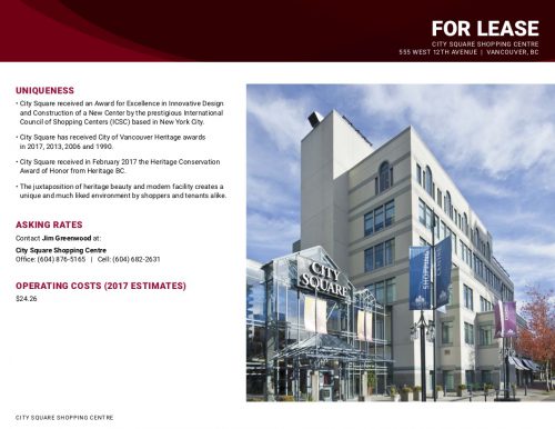Leasing Information - City Square Mall